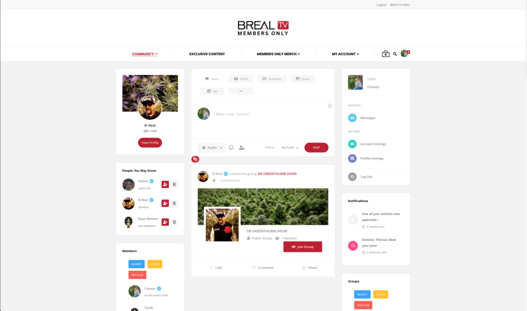 BREALTV Members – Exclusive Members Site